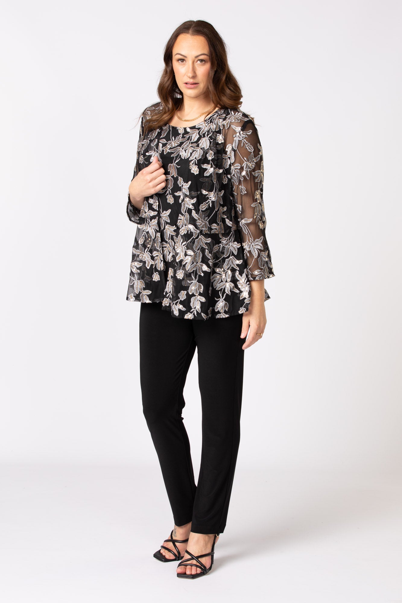 Shop Swiftie Embroidered 1 Button Cardigan in Black – Fella Hamilton