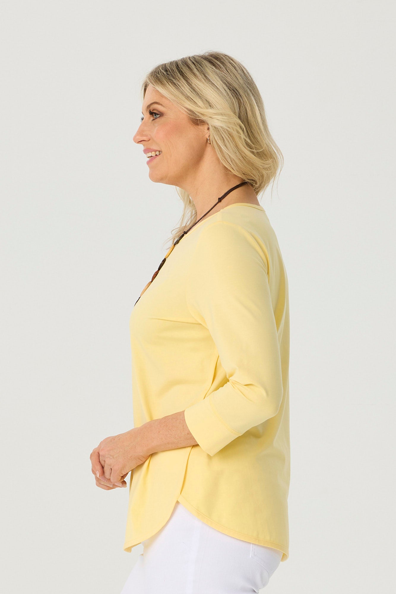 Shop Eternity Modal/cotton Bind Top in Butter – Fella Hamilton