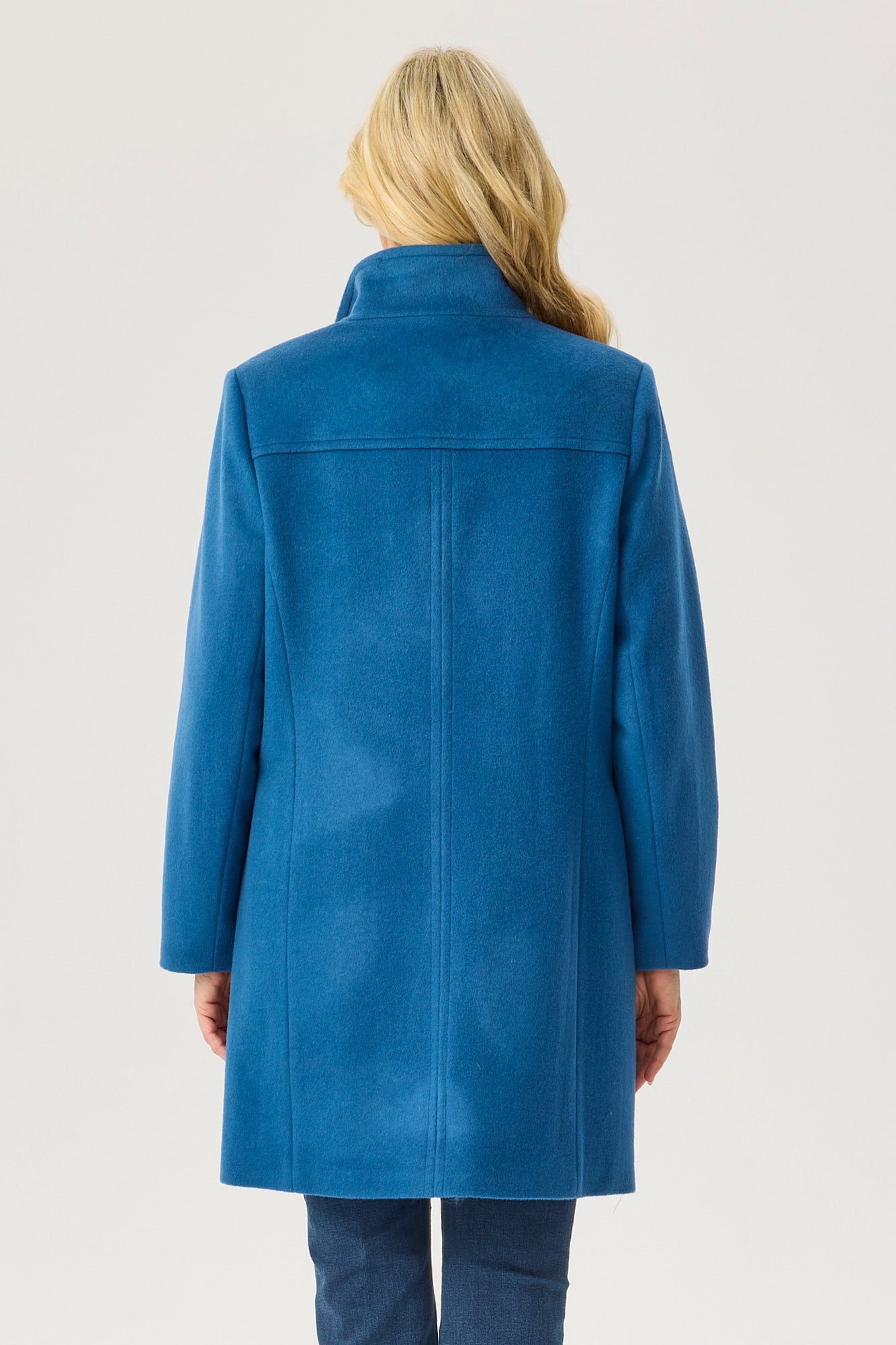 Shop Zarina Concealed Placket Coat in Petrol – Fella Hamilton