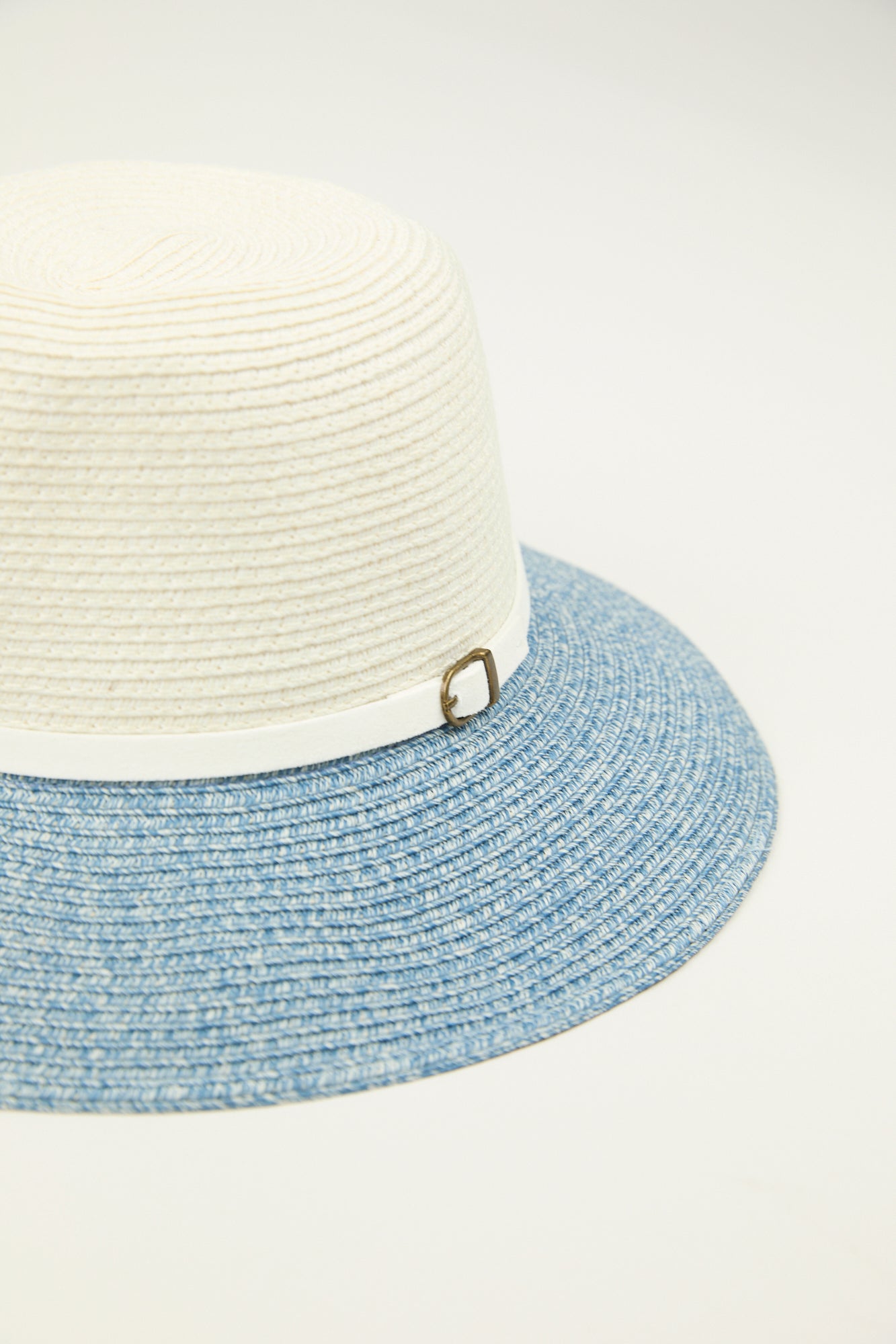 Shop Daphne Bucket Hat in Ivory/Blue – Fella Hamilton