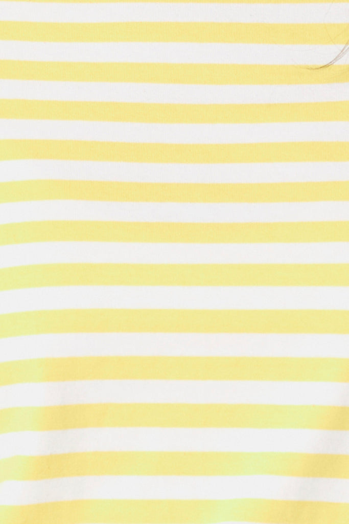 Shop Lido Stripe Elbow Sleeve Tee in Yellow – Fella Hamilton