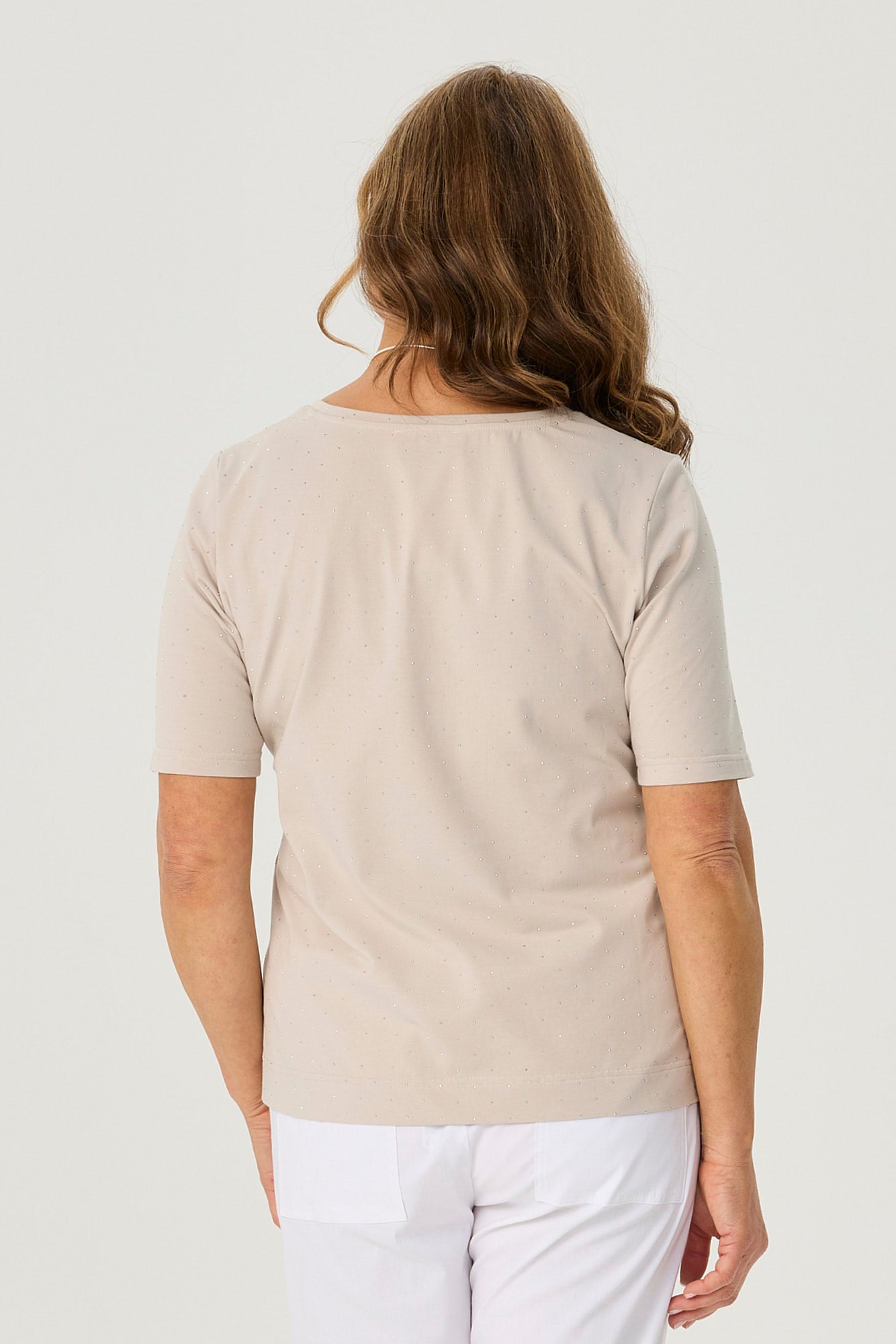 Shop Delray Stud S/S Tee in Natural – Fella Hamilton