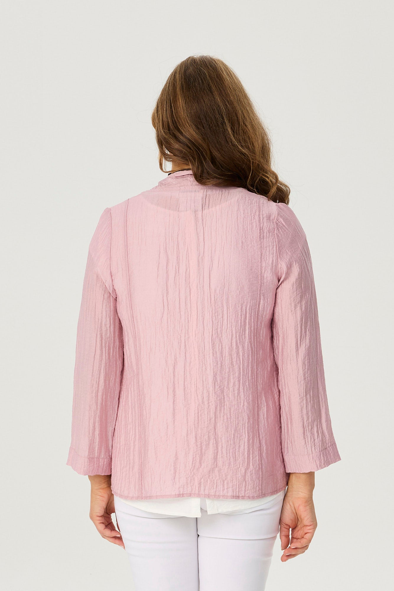 Shop Casino 3/4 Sleeve Waterfall Jacket in Pink – Fella Hamilton