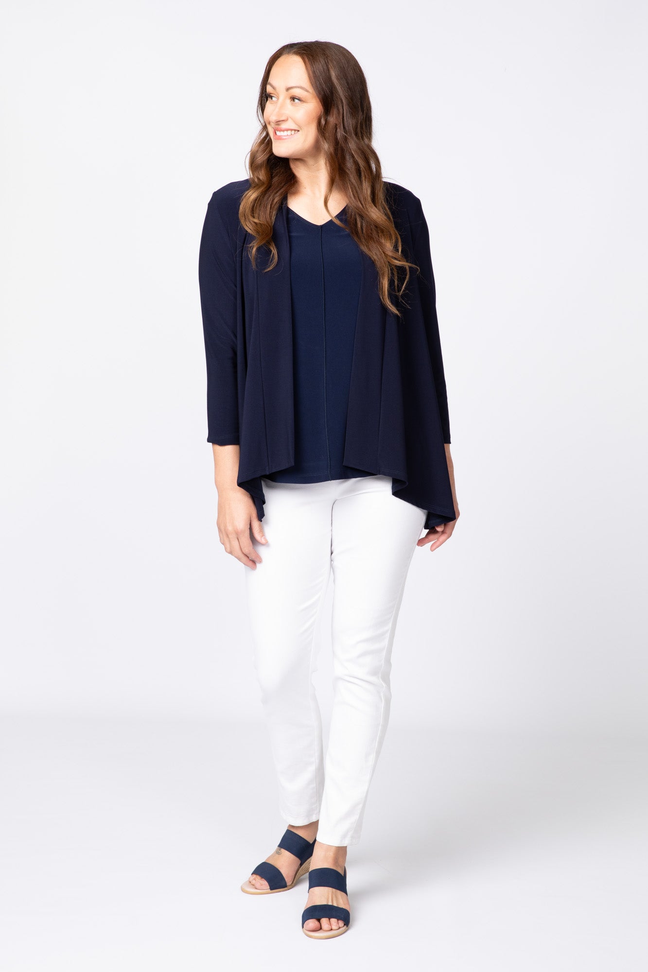 Shop Hush Swing Cardigan in Navy – Fella Hamilton