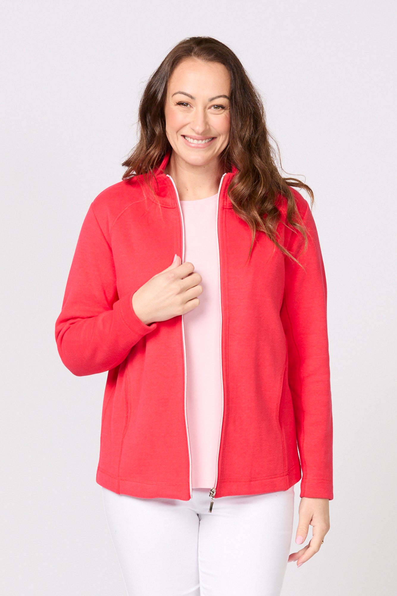 Shop Haven French Rib Zip Up Jacket in Watermelon – Fella Hamilton