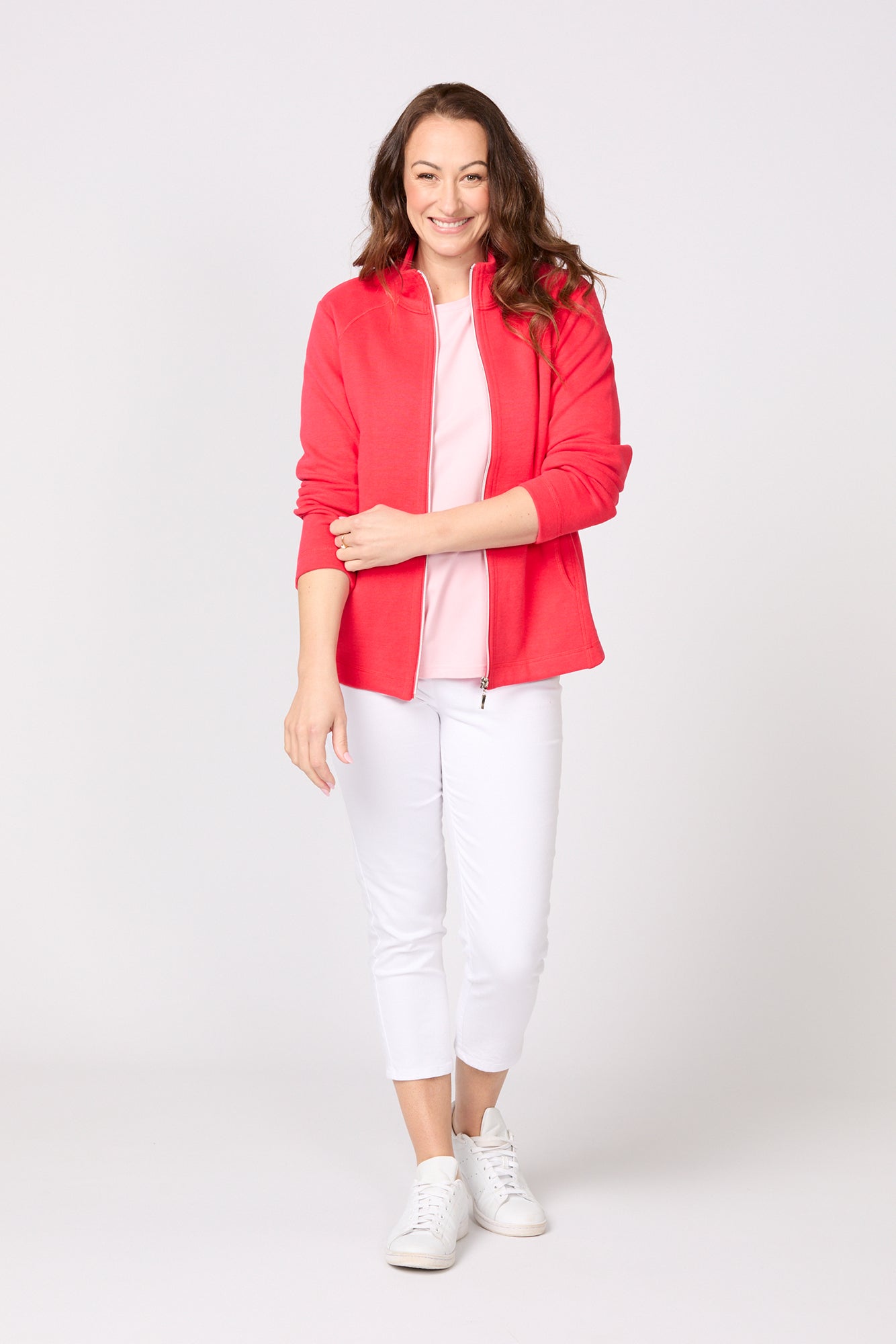 Shop Haven French Rib Zip Up Jacket in Watermelon – Fella Hamilton