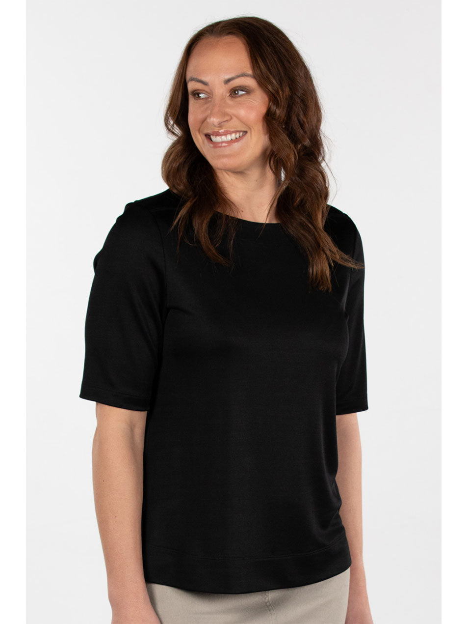 Shop Milton Elbow Sleeve Top in Black – Fella Hamilton