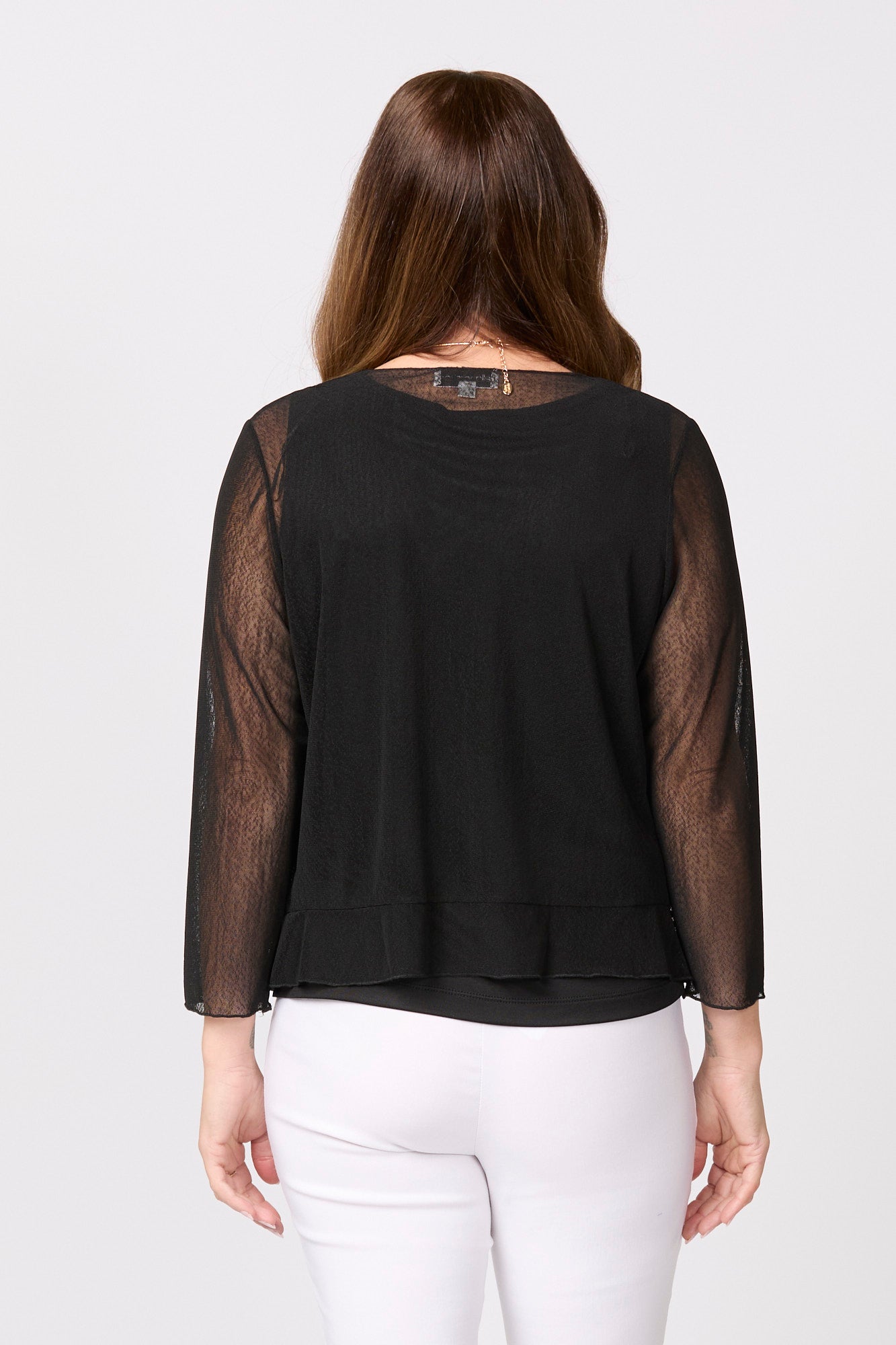 Shop Monaco Mesh Cardi in Black – Fella Hamilton