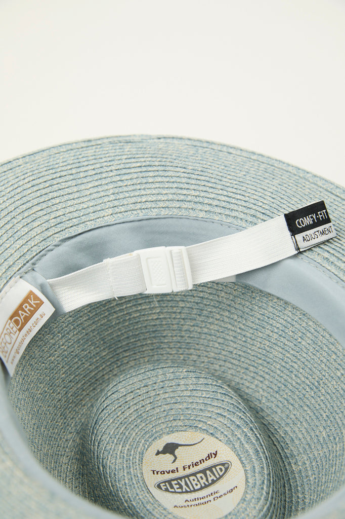 Shop Avoca Flexibraid Fedora in Pacific Blue – Fella Hamilton
