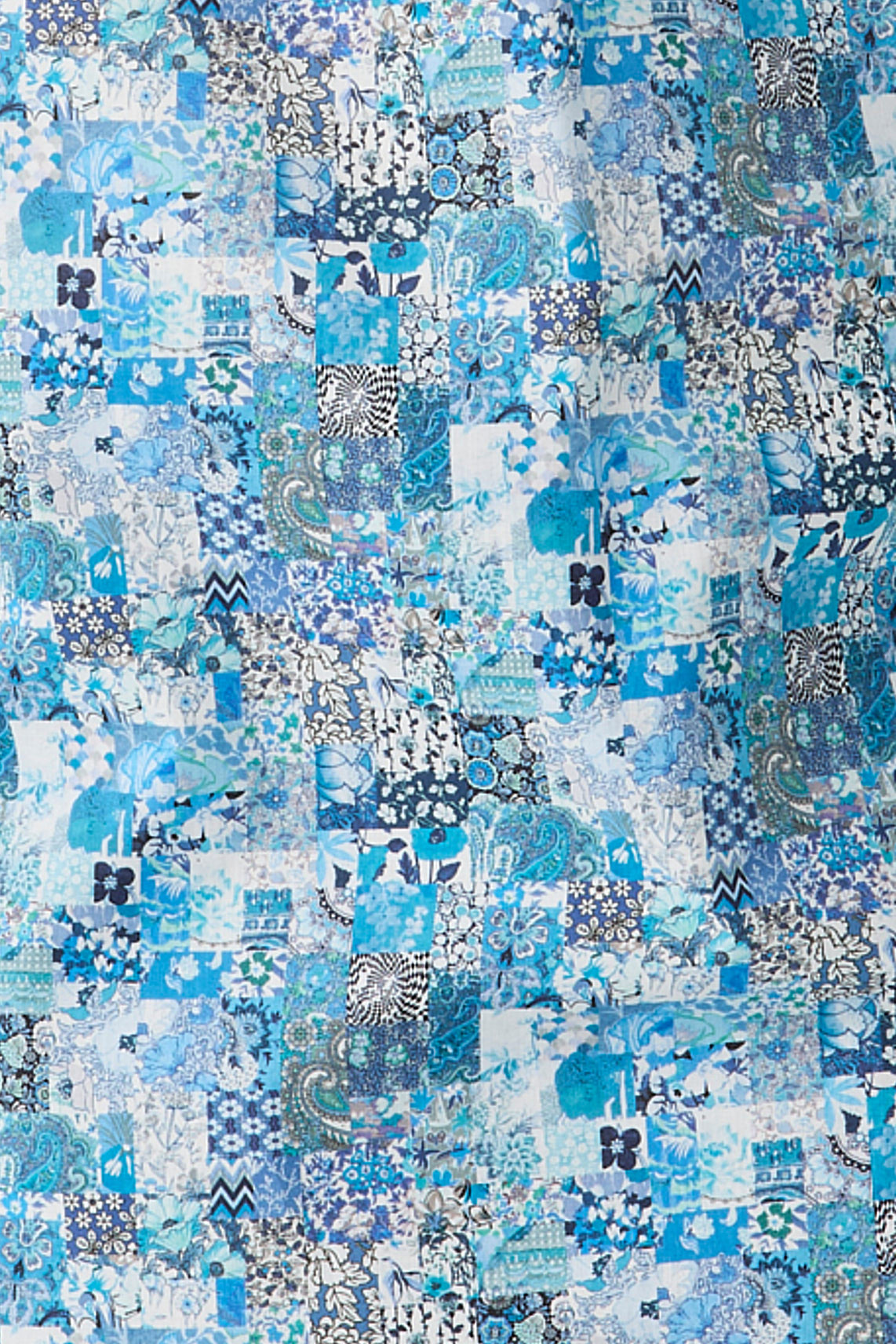 Shop Archive Patchwork Liberty Shirt in Blue – Fella Hamilton