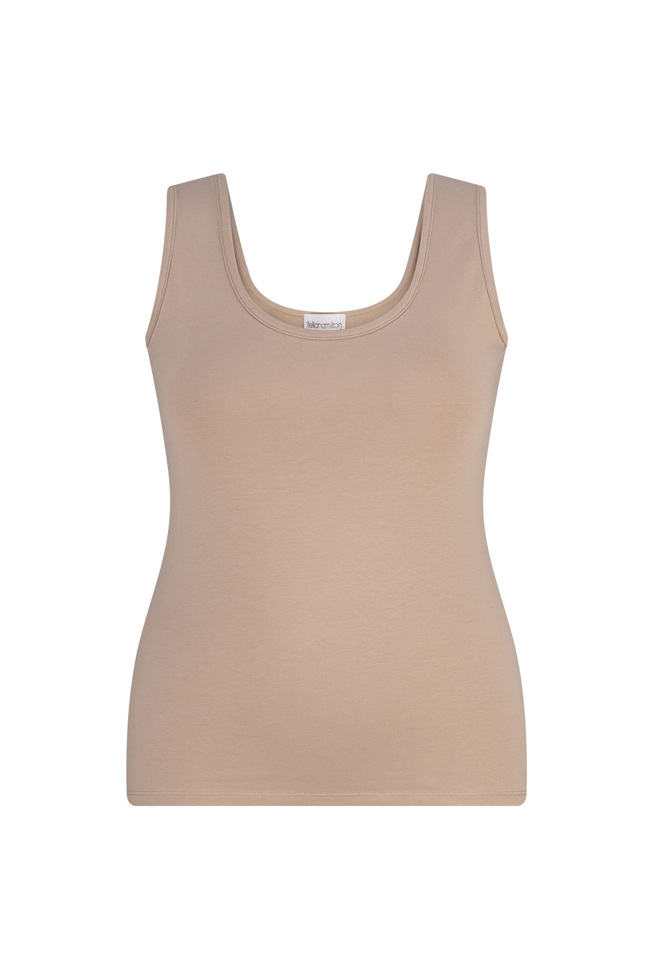 Shop Basics Narrow Strap Singlet in Natural – Fella Hamilton