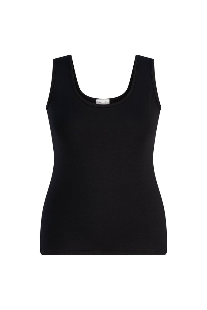 Shop Basics Narrow Strap Singlet in Black – Fella Hamilton