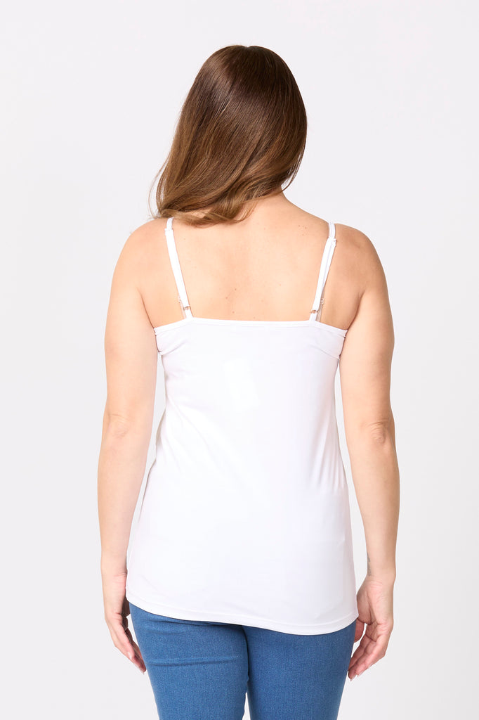 Shop Basics Adjustable Camisole in White – Fella Hamilton