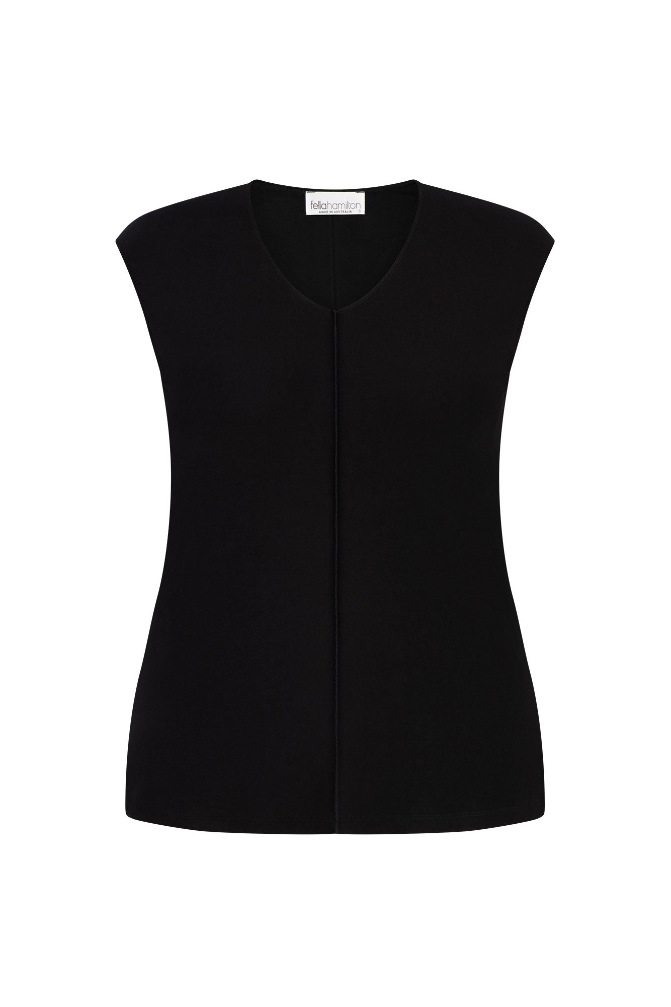 Shop Hush Nadia V-Neck Sleeveless Top in Black – Fella Hamilton