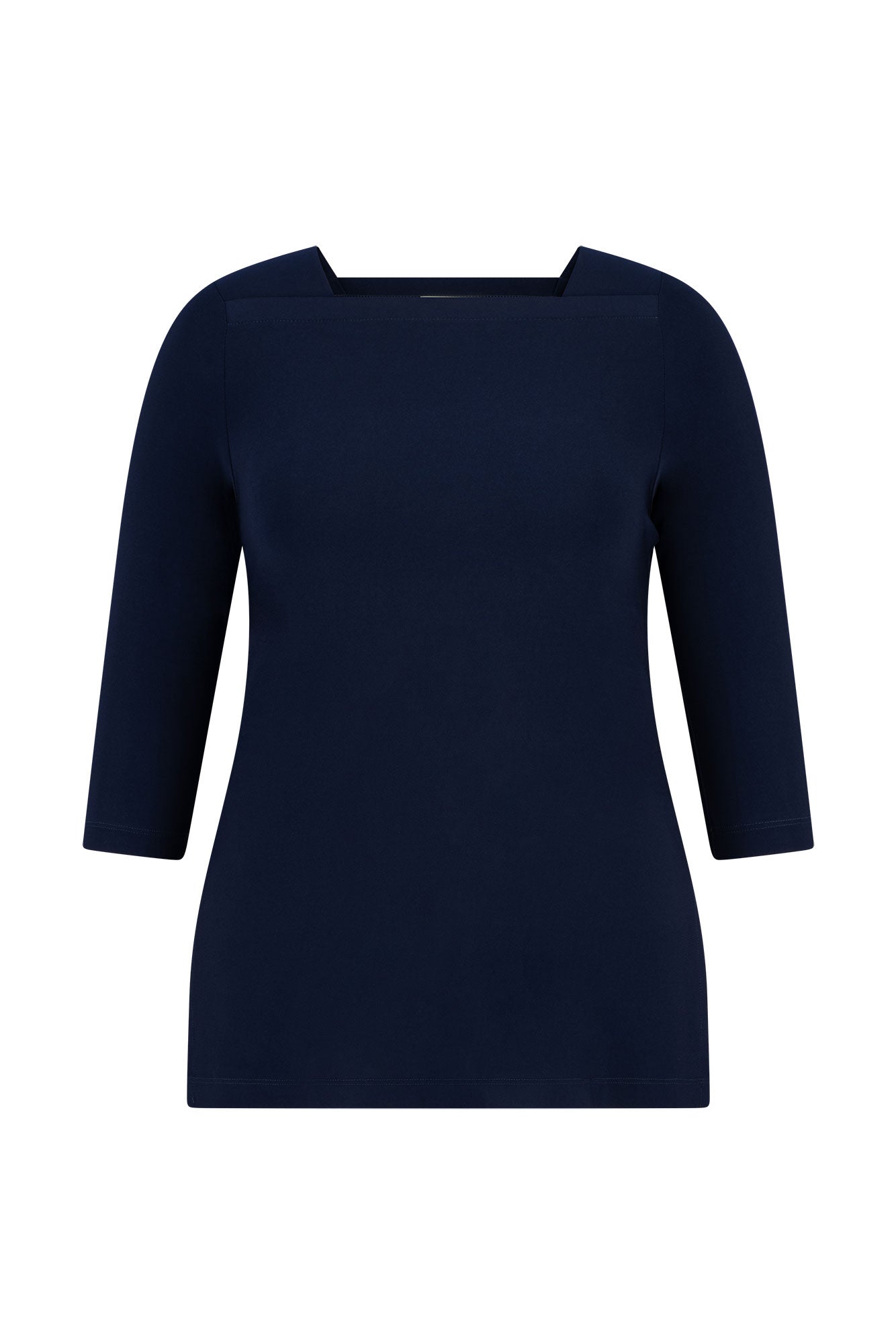 Shop Hush Square Neck 3/4 Slv Top in Navy – Fella Hamilton