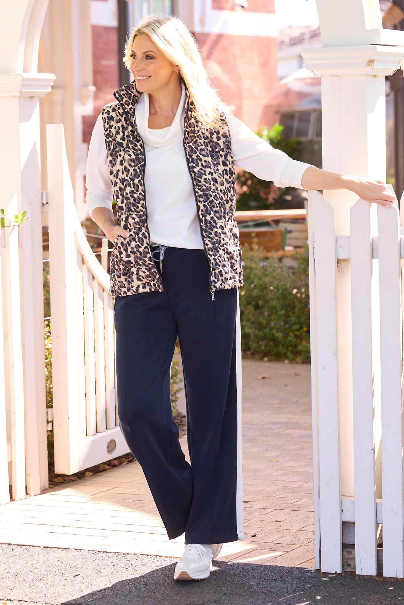 Shop Charisma Cowl Neck Top in Ivory – Fella Hamilton