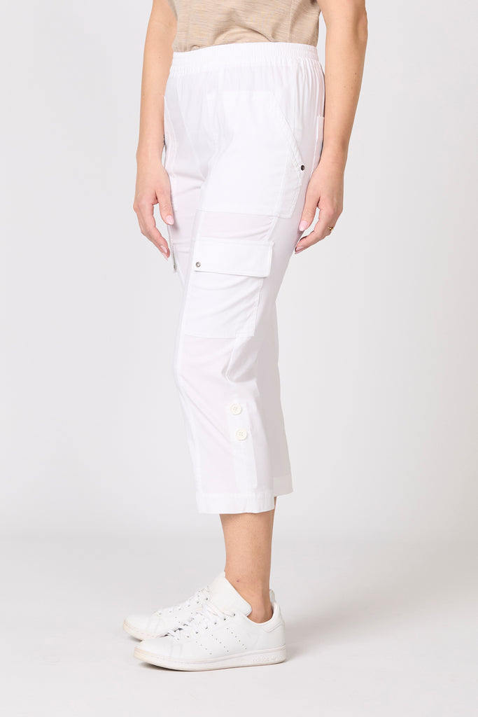 Shop Vibe Crop Cargo Pant in White – Fella Hamilton