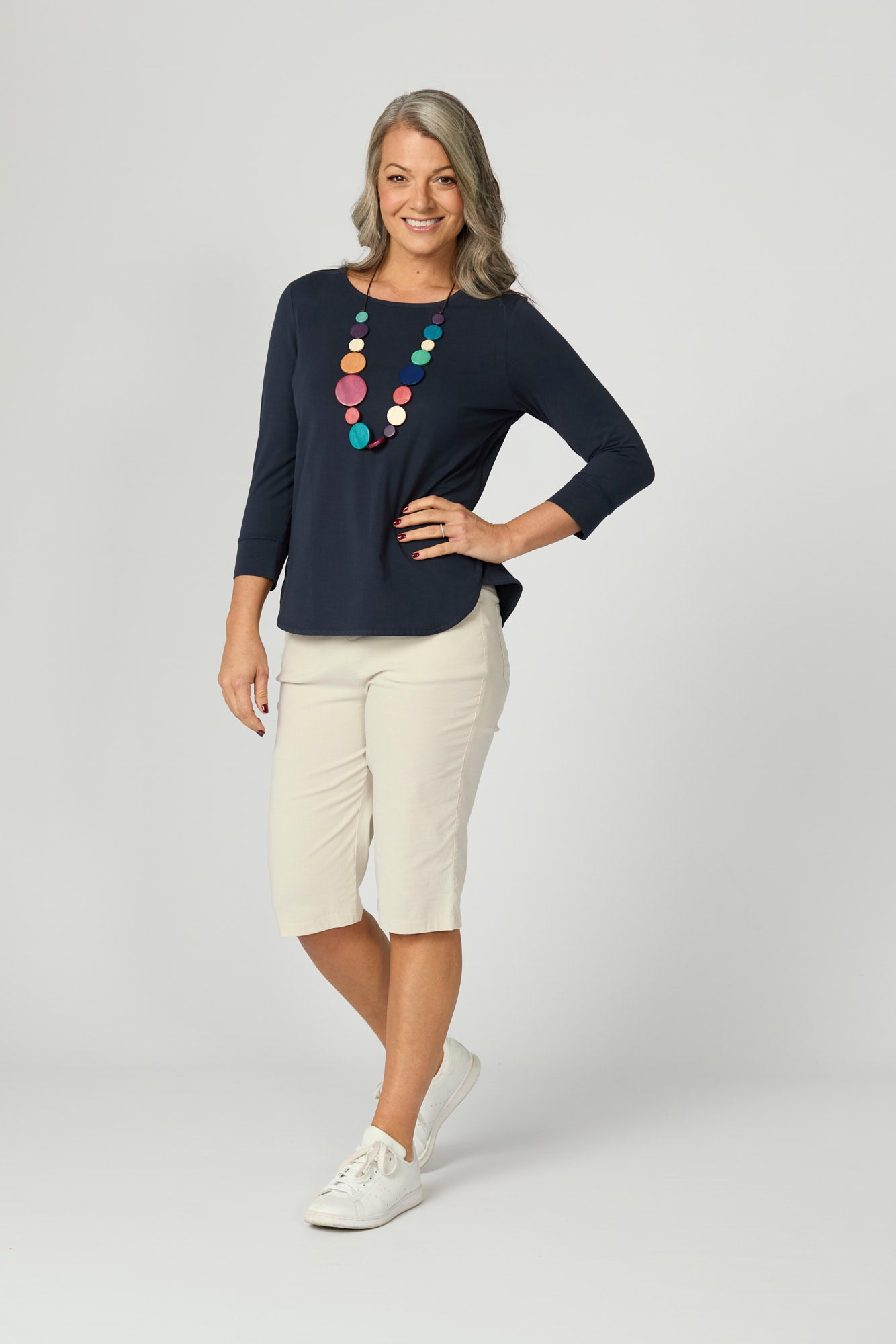 Shop Vibe Stretch Pull On Long Short in Pumice – Fella Hamilton