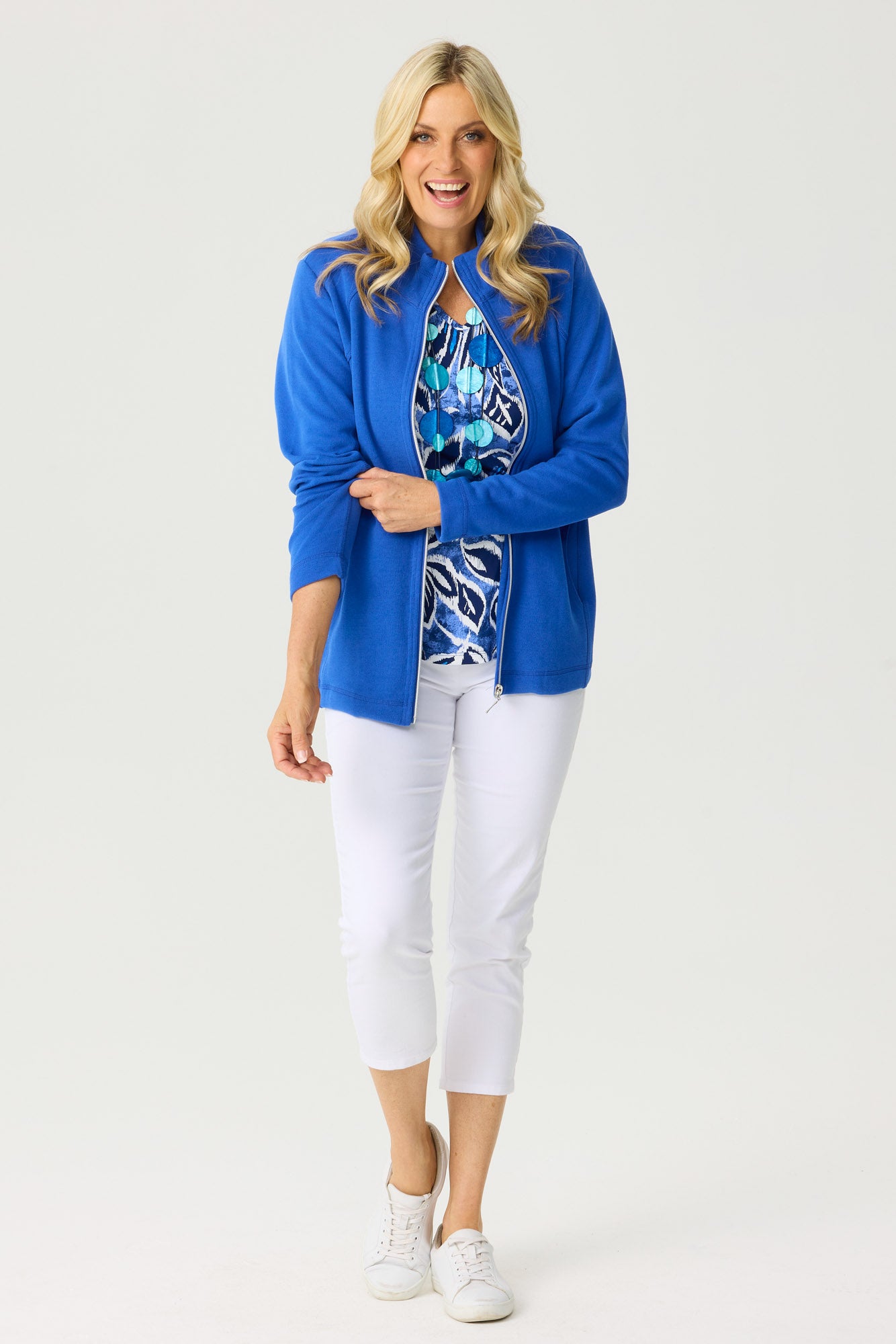 Shop Haven French Rib Zip Up Jacket in Cobalt – Fella Hamilton
