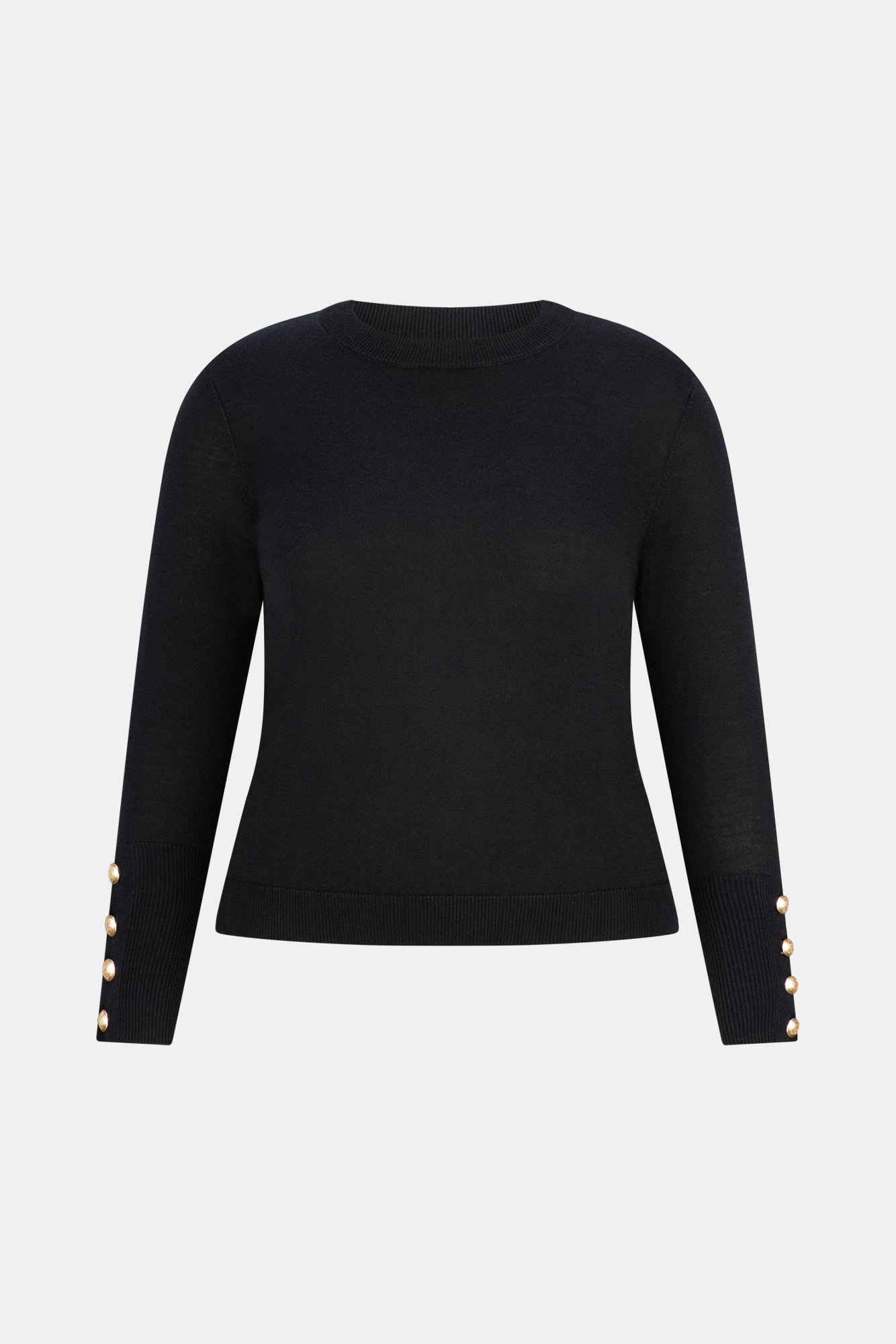 Shop Potts Point Button Cuff Sweater in Black – Fella Hamilton