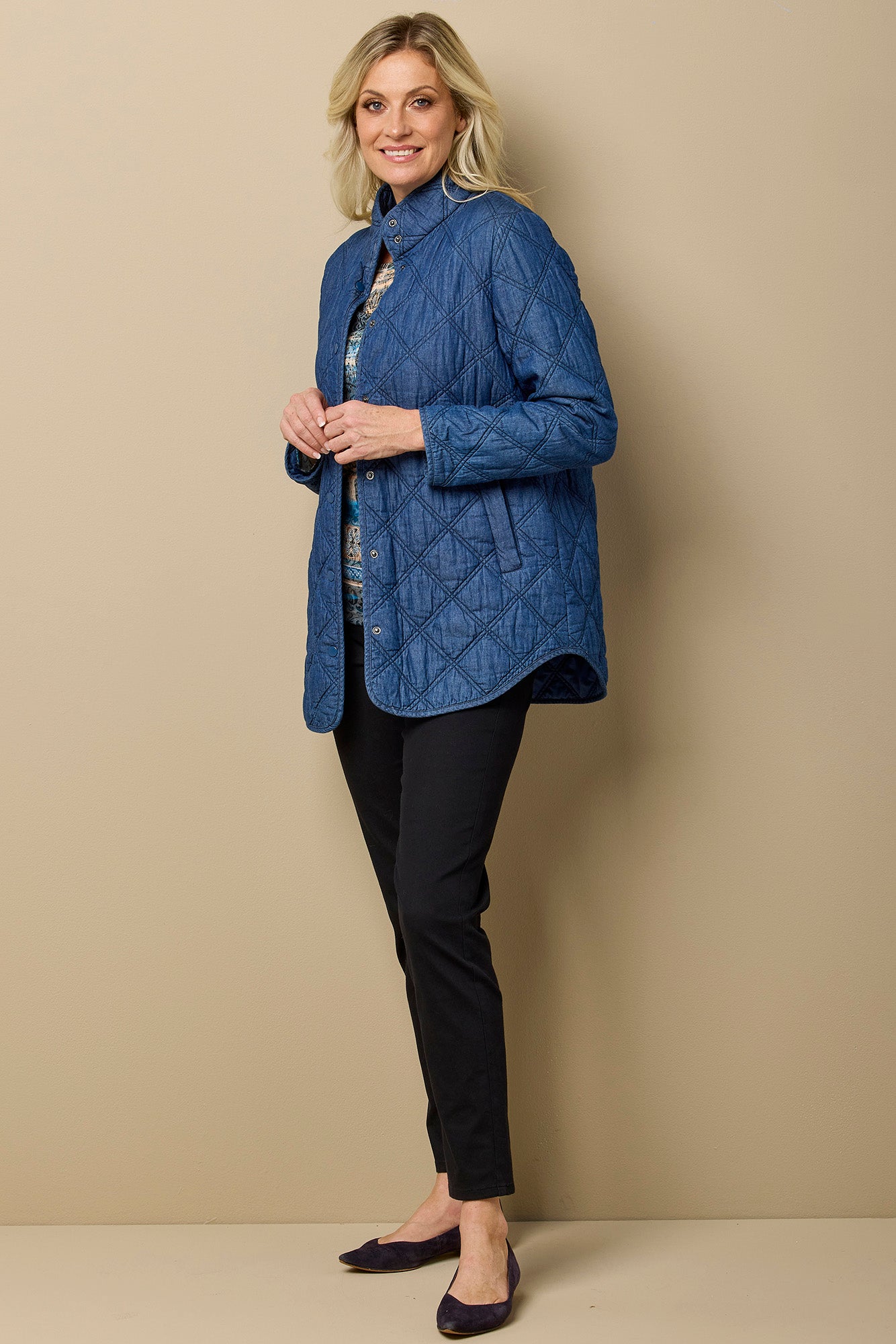 Shop Blue Moon Quilted Jacket in Indigo – Fella Hamilton